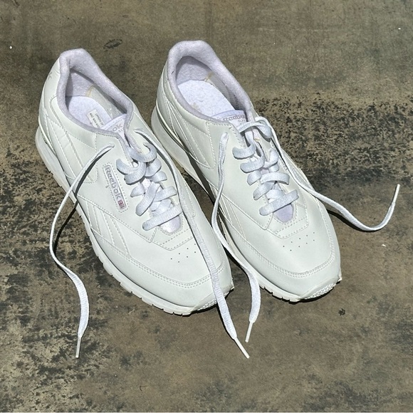Reebok | Shoes | Vintage Reebok Classic White Sneakers Womens 65 W ...